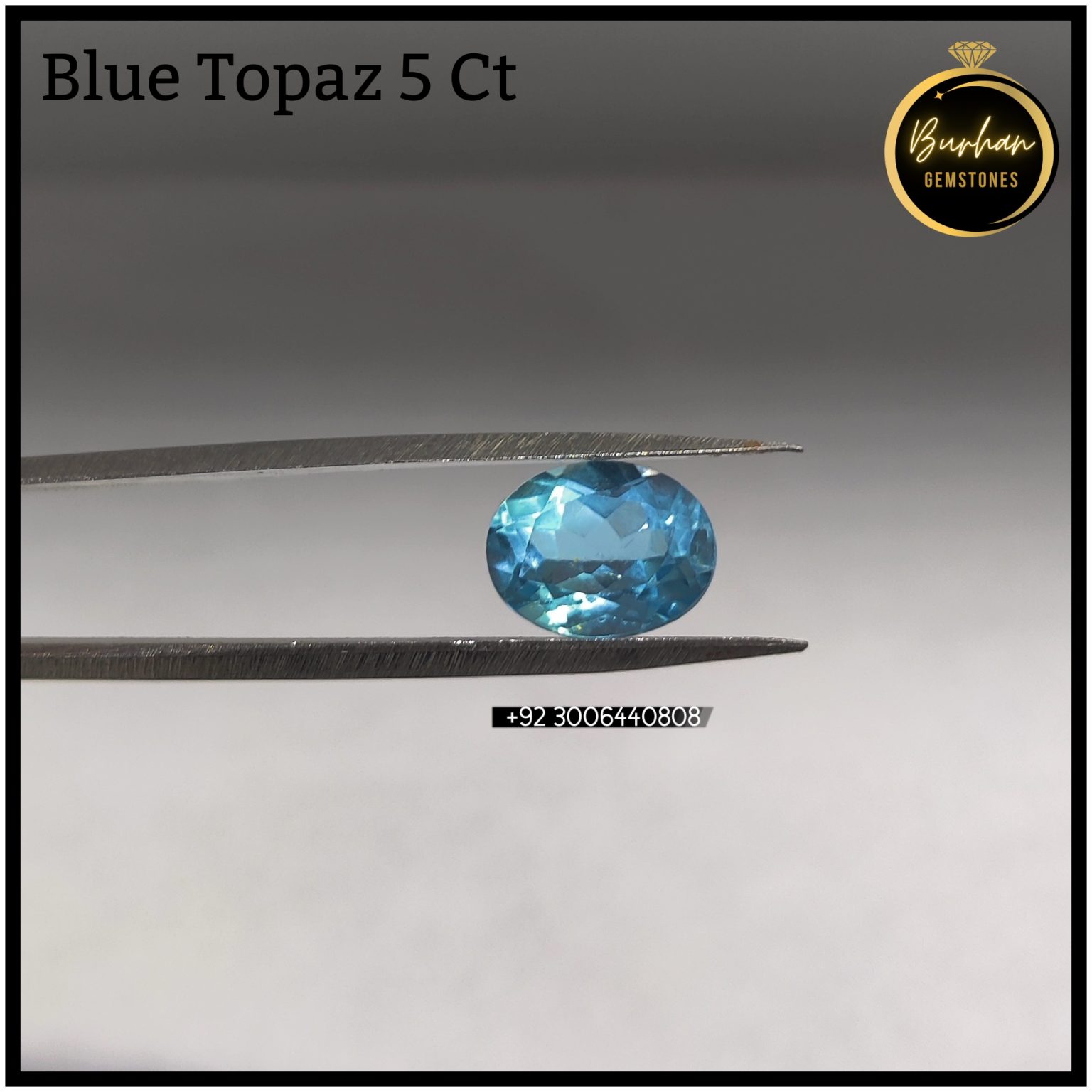 Natural Blue Topaz Stone Buy In Pakistan - Burhangemstones